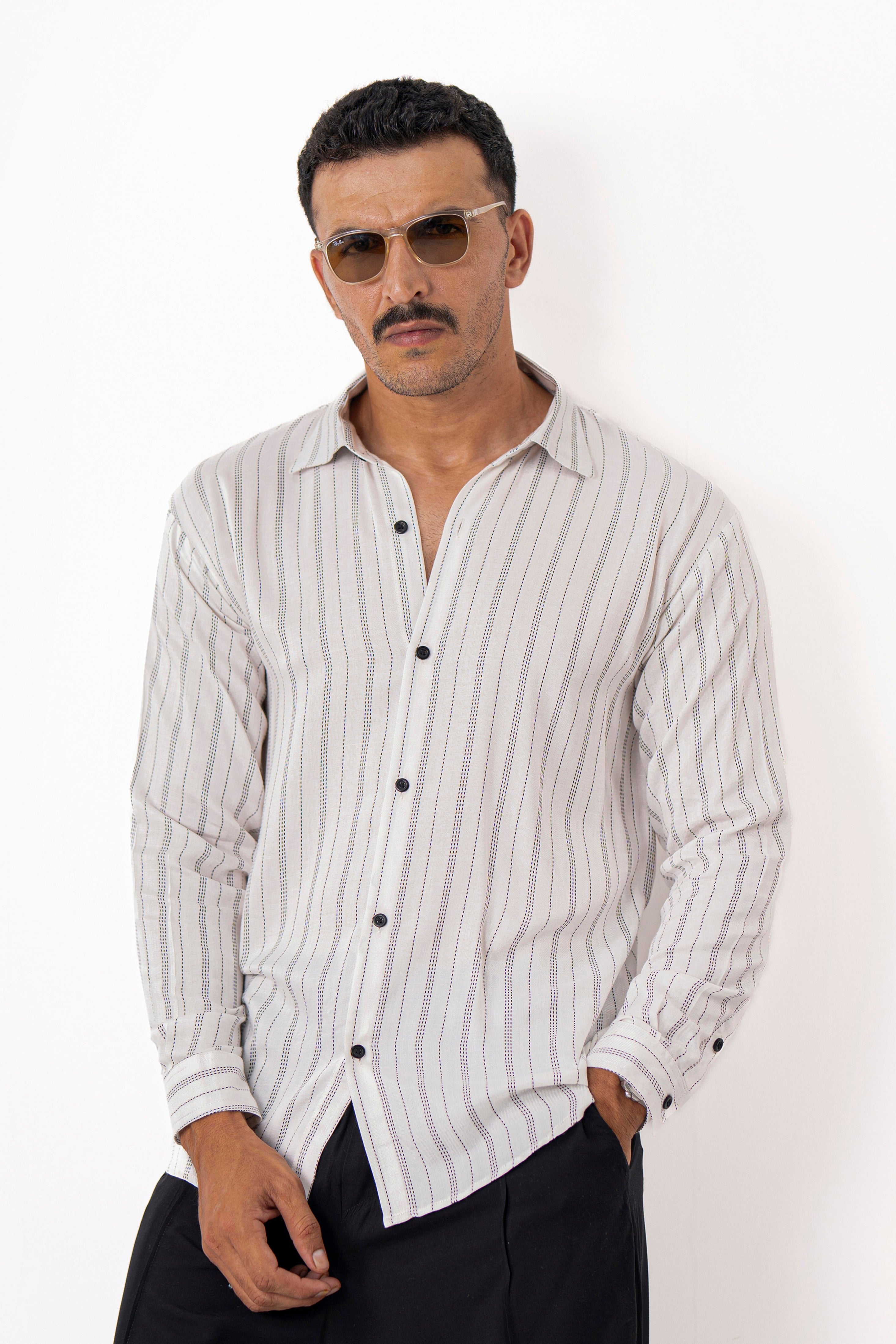 Threaded Stripe Shirt