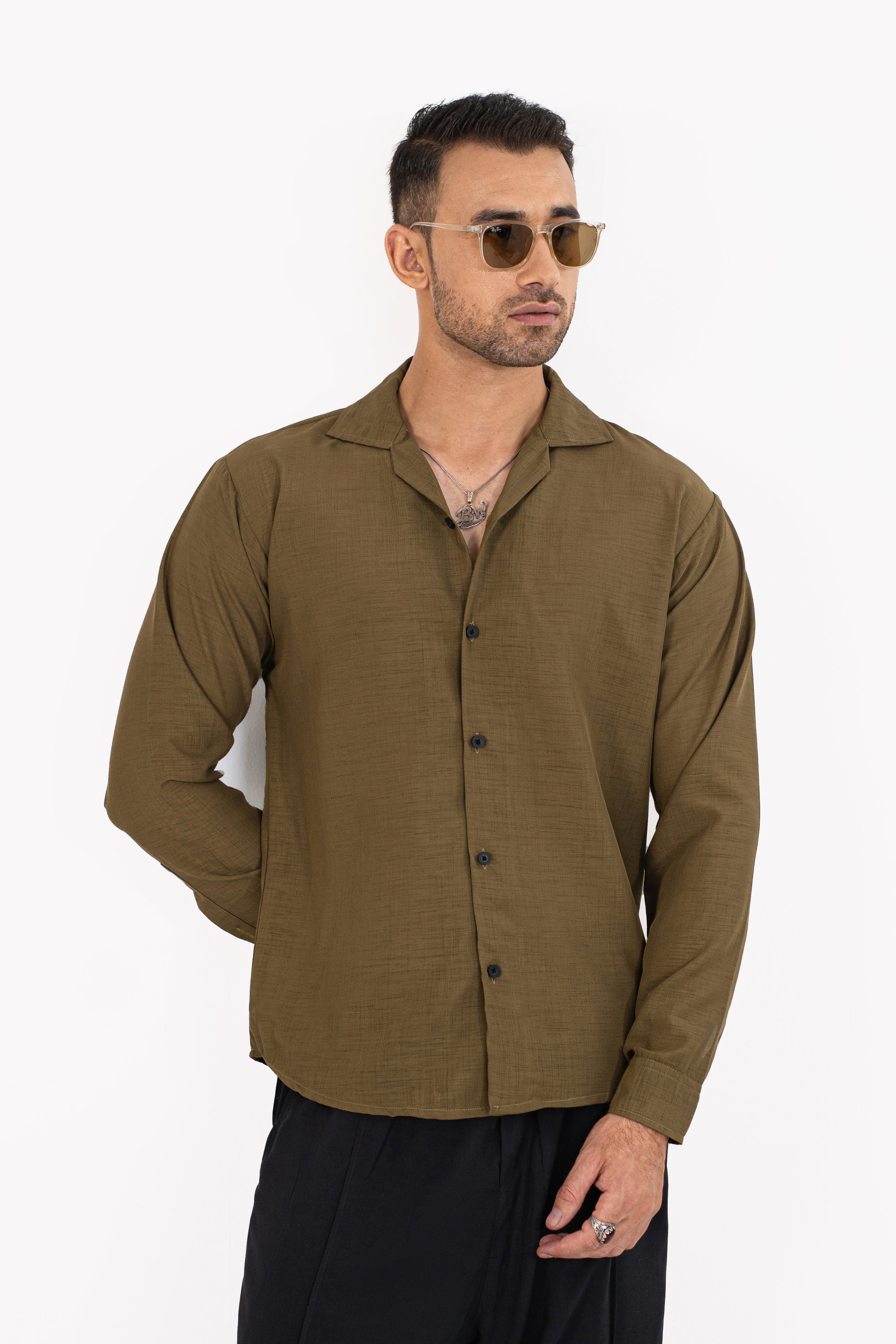 Irish Olive Brown Shirt